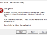 C How To Fix Debug Error Run Time Check Failure Stack Overflow