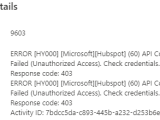 Solved Hubspot Community Error When Connecting Hubspot To Azure Data