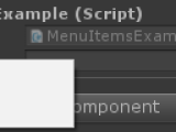 Unity3d Tutorial Menu Items