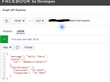 Facebook Graph Api Check Ins Post On Page Stack Overflow