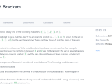 Programming Challenge Swift Hackerrank Balanced Brackets Code