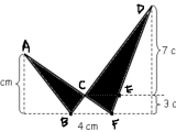 Area Of Shaded Region 2 Triangles Mathematics Stack Exchange