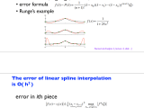 Calculus Error Estimation For Splines In Polynomial Interpolation
