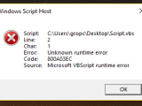 Vba Fixing Unknown Runtime Error Code 800a03ec In Vbscript To Run