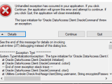 C Oracle Dataaccess Client Oracleconnection Threw An Exception