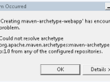 Java Maven Error Can T Create Maven Project In Eclipse Stack Overflow