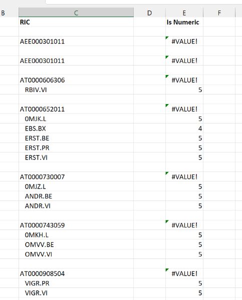 How to insert a blank row based on cell value - Dev solutions