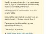 Guidance For Using Syntax And Parameters In Documentation Meta Stack