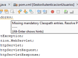 Java Missing Mandatory Classpath Entries Resolve Project Problems