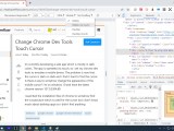 Windows Change Chrome Dev Tools Touch Cursor Stack Overflow