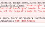 Javascript How To Handle Cors Error While Fetching Firebase Realtime