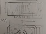 Technical Drawing Find Profile View When Having Frontal And Top Views