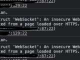 Https Domexception Failed To Construct Websocket Error In Infinite