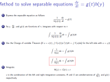 Integration Understanding The Step Of Solving Separable Equations