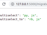 Python Multiple Select Field In Flask Stack Overflow