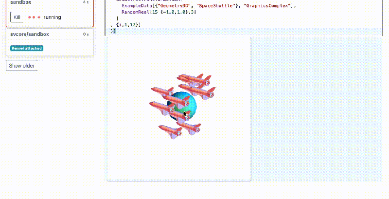 Interactive Plots Output In Jupyter Based Interface Mathematica - Space Art Collection - Retina Quality