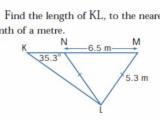 Geometry Find The Length Of Inscribed Triangle Using Trigonometry