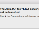 Java Cannot Open Sever Jar File Stack Overflow