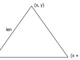 Java Draw Equilateral Triangles Using A Nested For Loop Stack Overflow