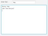 Sockets Send Message To All In Client Server Chat Application In