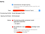 Iphone Xcode Ios Provisioning Profile Contained Invalid Application