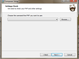 Xampp Composer Choose The Command Line Php You Want To Use There Is