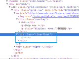 Css Purpose Of Empty Html Comment In A Div Marked Clearfix Stack