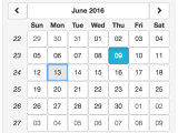 5 Weeks Datepicker In Angularjs Stack Overflow