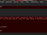 Javascript React Native Invariant Violation Objects