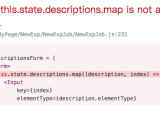 Javascript React Typeerror This State Descriptions Map Is Not A