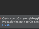 Java Intellij Idea Error Can T Start Git Usr Bin Git Probably The