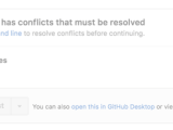 Git Github Merge Pull Request Conflicts Stack Overflow