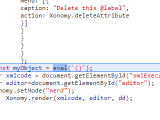 Javascript Jquery Inside Eval Is Not Working While Running Stack