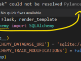 Python Import Flask Could Not Be Resolved Pylance Stack Overflow