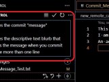 Git Extended Message For Commit Via Visual Studio Code Stack Overflow