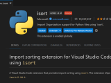 Sorting Vscode How To Config Organize Imports For Python Isort