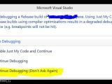 Net Visual Studio 2015 Project No Longer Runs In Debug Mode Stack