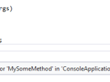 C Is There A Shortcut In Visualstudio To Create A Method Stack
