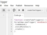 Google Apps Script Time Based Trigger Stack Overflow