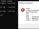 Powershell Windows Script Host Error Invalid Character Code