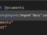 Import Docx Could Not Be Resolved Error In Python Project In Visual