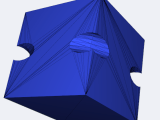 Python Boolean Geometry Subtraction Of 3d Meshes Stack Overflow