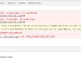 Php Chrome Javascript Errors Stack Overflow