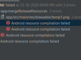Android Resource Compilation Failed Error When I Add An Image To