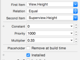 Ios Autolayout Size Classes Different Proportional Heights Stack