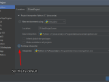 Set Default Python Environment In Pycharm Stack Overflow