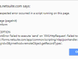 Javascript Suitescript Nlapiloadrecord Throws Network Error Failed To