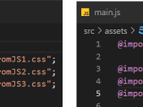 Html Importing Css In Javascript Versus Importing In Css Stack Overflow