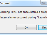 An Internal Error Occurred During Launching Project Java Lang