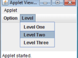 Java Creating Menus For Japplet Stack Overflow
